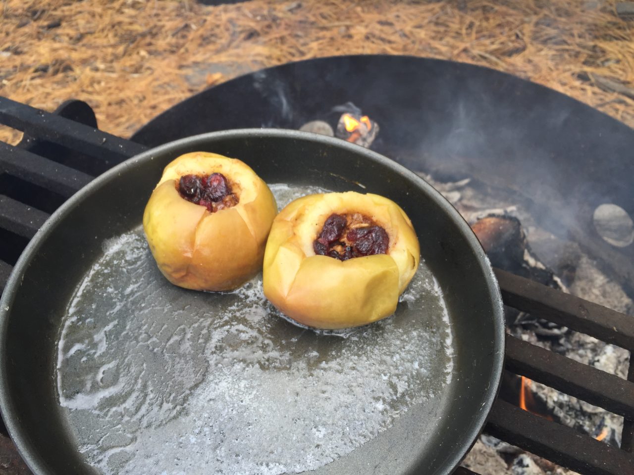 Campfire Baked Apples - The Happy Adventure